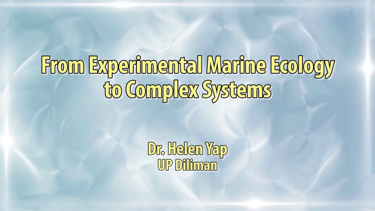 UP TALKS | From Experimental Marine Biology to Complex Systems | TVUP